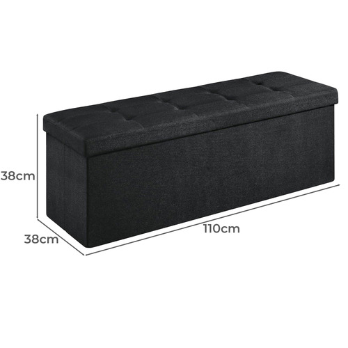 Collapsible storage ottoman bench store